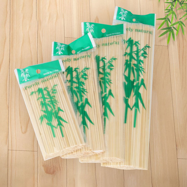 🔥Hutyet👍 90pcs/pack Bamboo Skewers / bamboo stick (Round) BBQ Stick ...