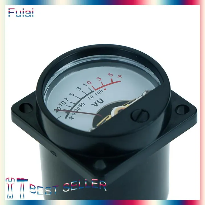 Fulai 6-12V แผง VU เมตรหลอดไฟอุ่นกลับแสงบันทึกเสียงระดับ AMP Meter ...