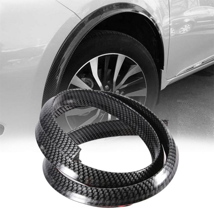 Rubber Car Wheel Arch Protector Carbon Fiber Texture Fender Anti ...