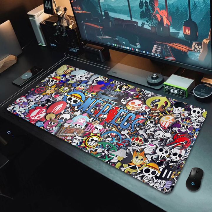 New One Piece Customized HD Printing Gaming Mousepad Computer Lock Edge ...