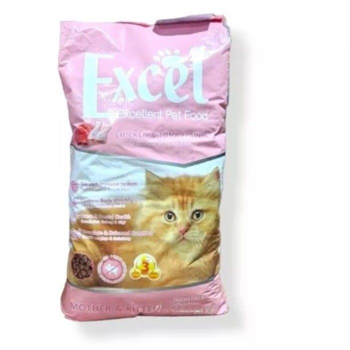 EXCEL Kitten Chicken Tuna 1 Sak 20 Kg - Makanan Anak Kucing Kering ...