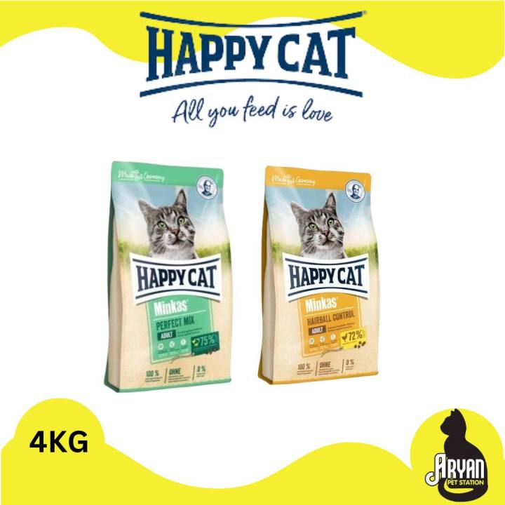(4KG) Happy Cat Food Minkas Adult 4KG | Lazada
