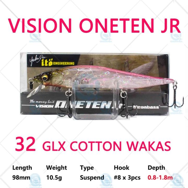 Megabass VISION ONETEN Jr. 98Mm 10.5G ระงับเหยื่อล่อปลาเบสเหยื่อรูปปลาซิว Jerkbait แบบไดนามิก ...