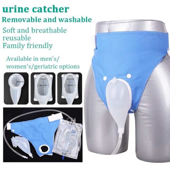 Silicone bedridden use incontinence panty urine bag urine collection ...
