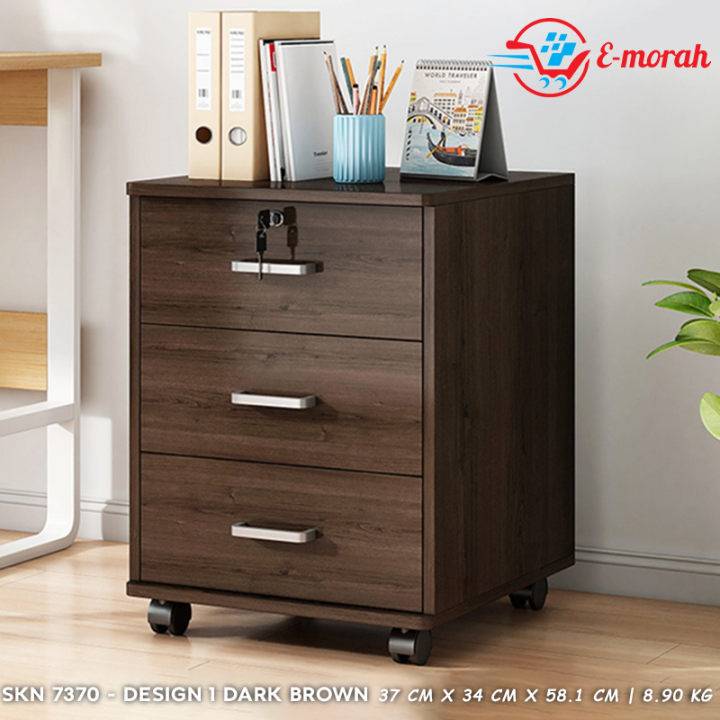 E-Morah BG0037 Office Cabinet Office Mobile Pedestal File Cabinet with ...