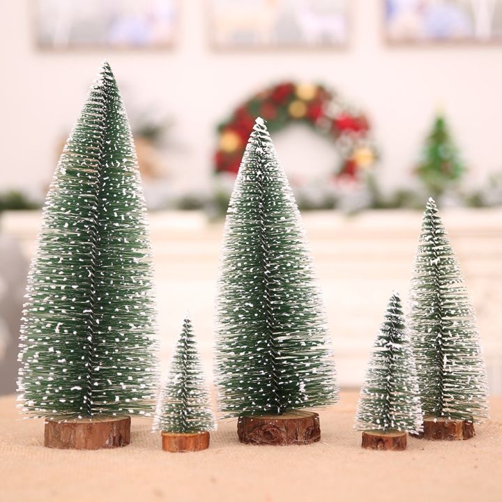 Artificial Christmas Tree Decorations Festival Miniature Snow Frost ...