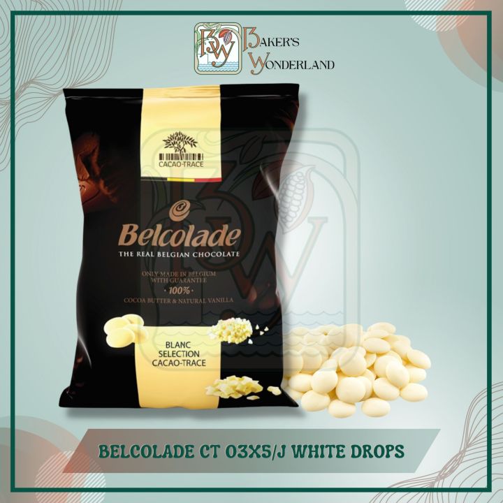 BELCOLADE WHITE SELECTION Cacao Trace 31% CHOCOLATE DROPS | Lazada PH