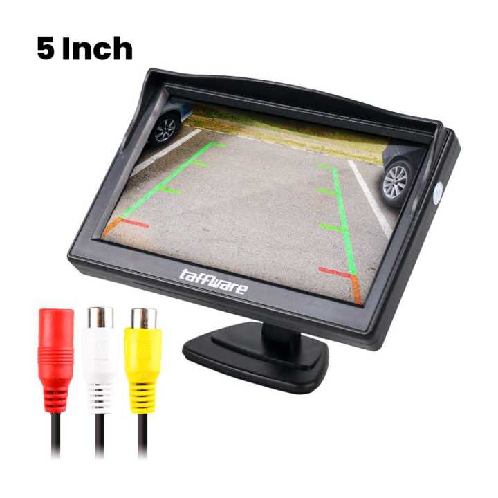 Layar Monitor Parkir Mini kecil 5 Inch Kamera Mundur Mobil Tv Dvd Stb ...