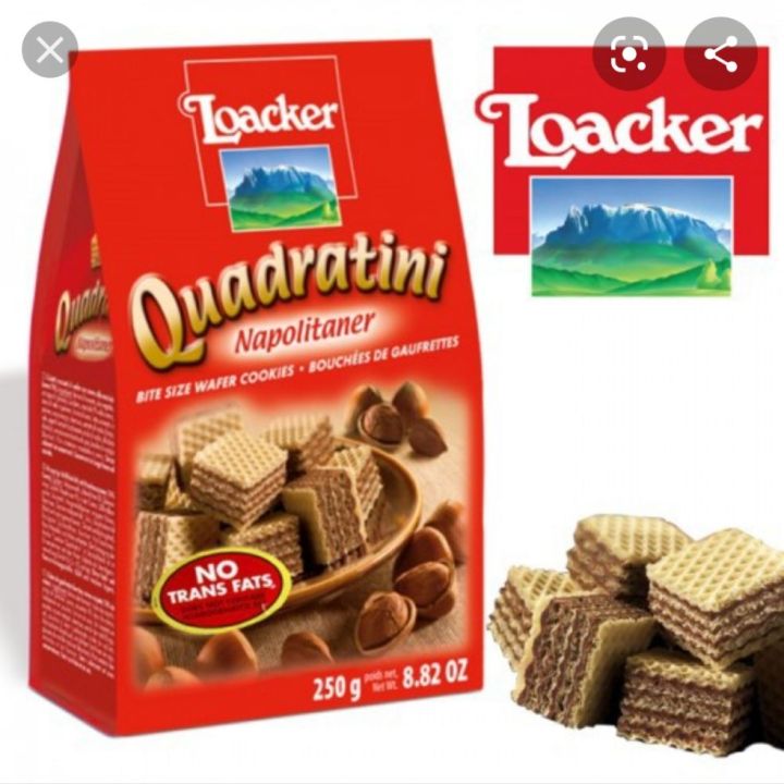 Loacker Neopolitan Wafer Cube 【250g】 | Lazada