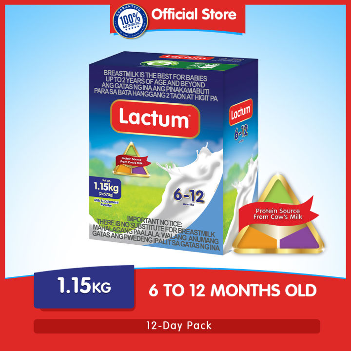 Lactum for 6-12 Months Old 1.15kg Infant Formula Milk Supplement Powder ...