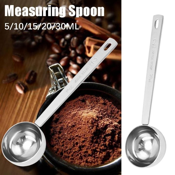 STRUCTURE Powdered Milk 5/10/15/20/30ML Stainless Steel Measuring Spoon ...