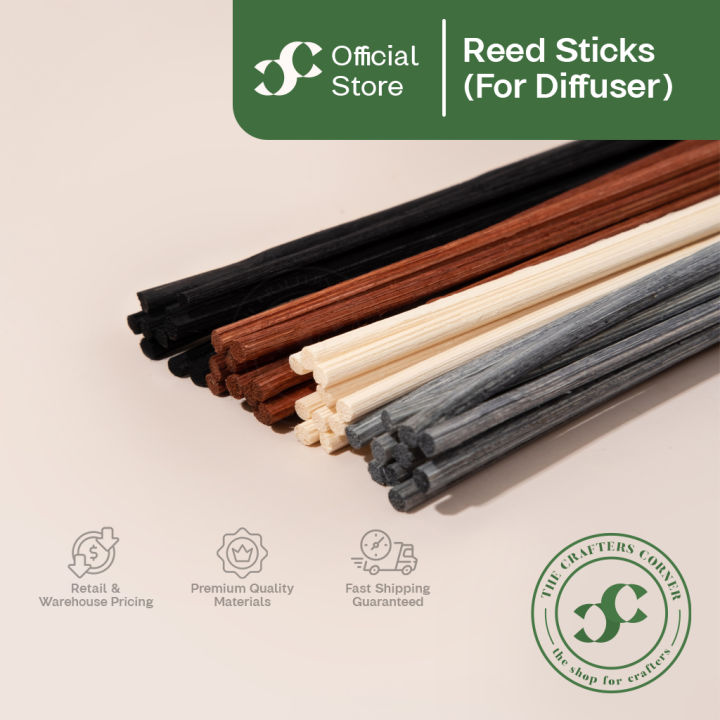 Reed Sticks Diffuser Rattan 10pcs/pack (Black, Brown, Natural & Grey ...