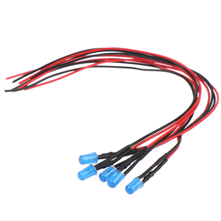 TEHE 5pcs high brightness 12V 5mm small light bulb LED strip line 20cm ...