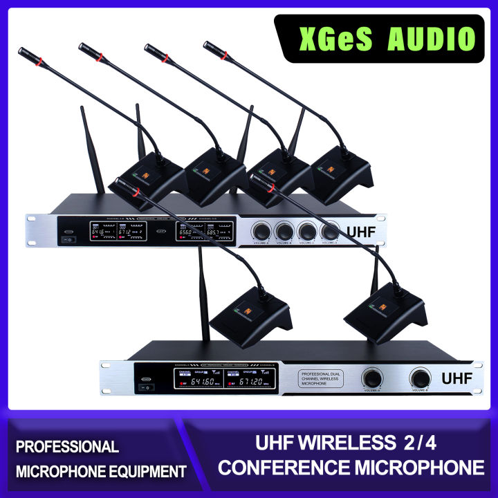 UHF wireless conference microphone 2/4 is used for conferences ...