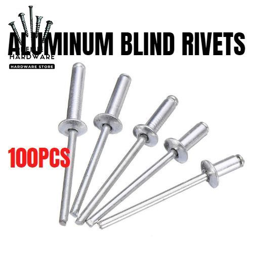 Aluminium Blind Rivet Sold per 100pcs Core-Pulling Rivets Willow Nails ...