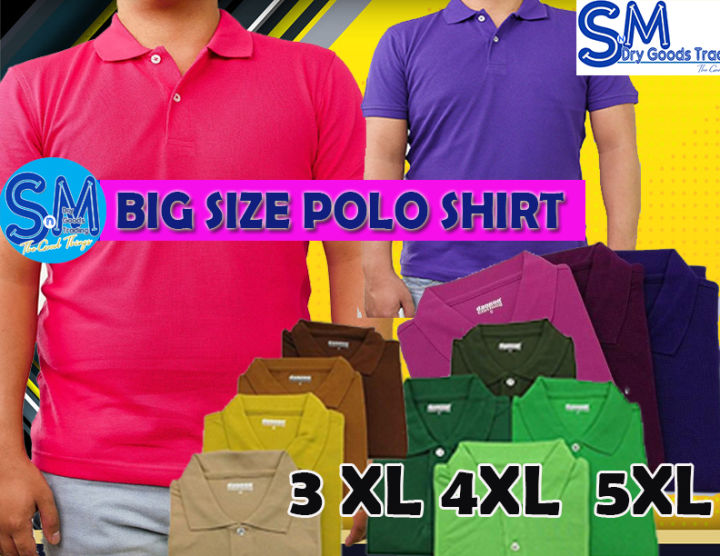DANNON BIG SIZE PLAIN POLO SHIRT FOR MEN SIZES 3XL-5XL DANNON BRAND ...