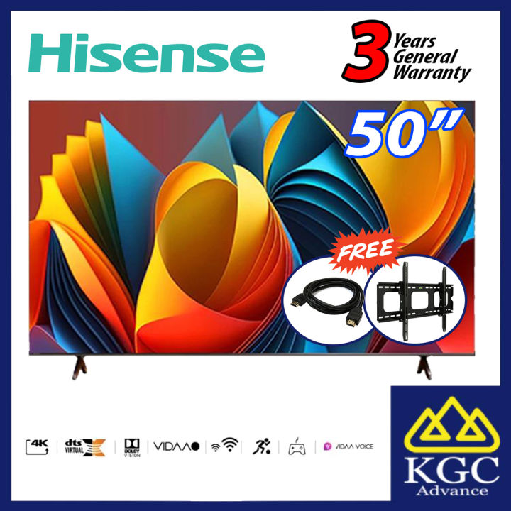 (Free Shipping) Hisense 50" Smart 4K HDR UHD LED TV [Free Bracket ...