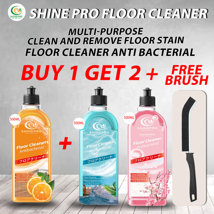 BUY1GET2+FREE 1PC BRUSH SHINEPRO FLOOR CLEANER ANTI-BACTERIAL, MULTI ...