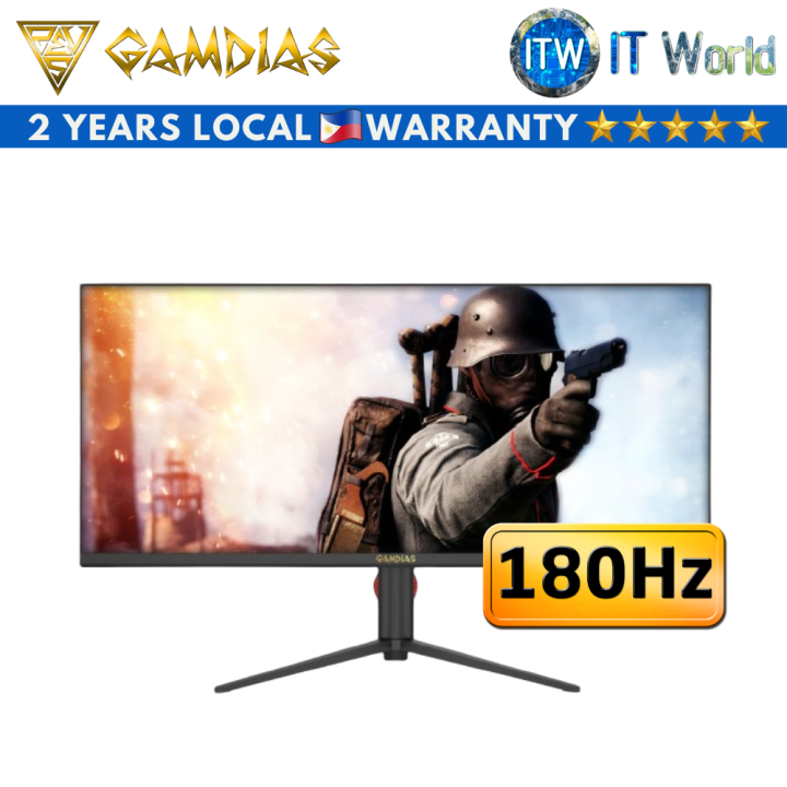Gamdias Apollo WQ35VF - 35″ UWQHD(3440×1440) / 180Hz / VA / 1MS(MPRT ...
