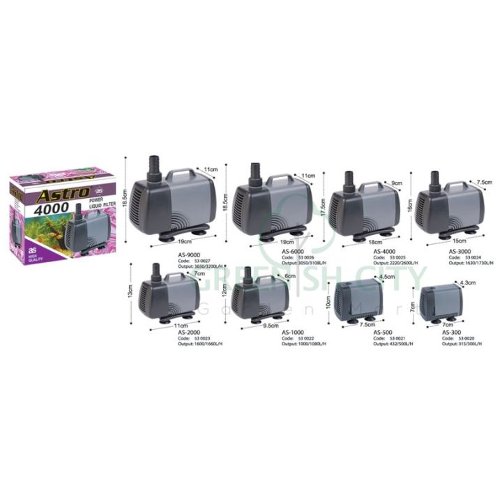 GNC Astro Water Pump Air Submersible Pump Aquarium Power Liquid Filter ...