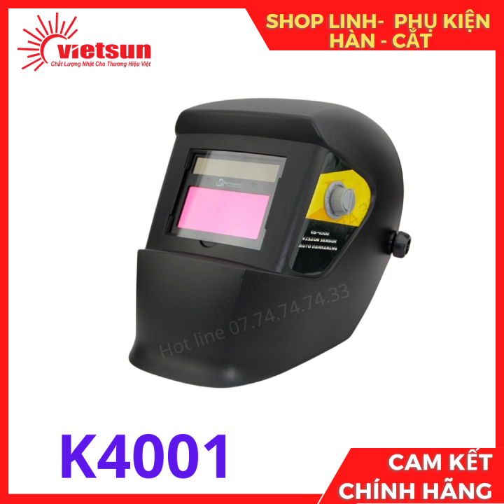 Nón hàn điện tử K4001, mũ hàn điện tử,kính hàn điện tử, mặt nạ hàn điện ...