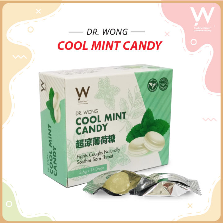 【Dr. Wong Cool Mint Candy 超凉薄荷喉糖 16 drops/box】~Inflammation, Relief ...
