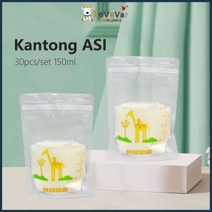 BEVAVAR Kantong asi breast milk plastik asi 150 ml isi 30 | Lazada ...