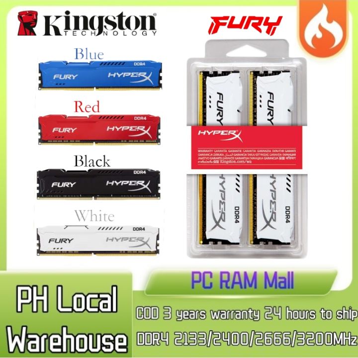 【local 24h Ship】kingston Hyperx Ddr4 Ram 16gb 32gb 2400 2666 3200mhz