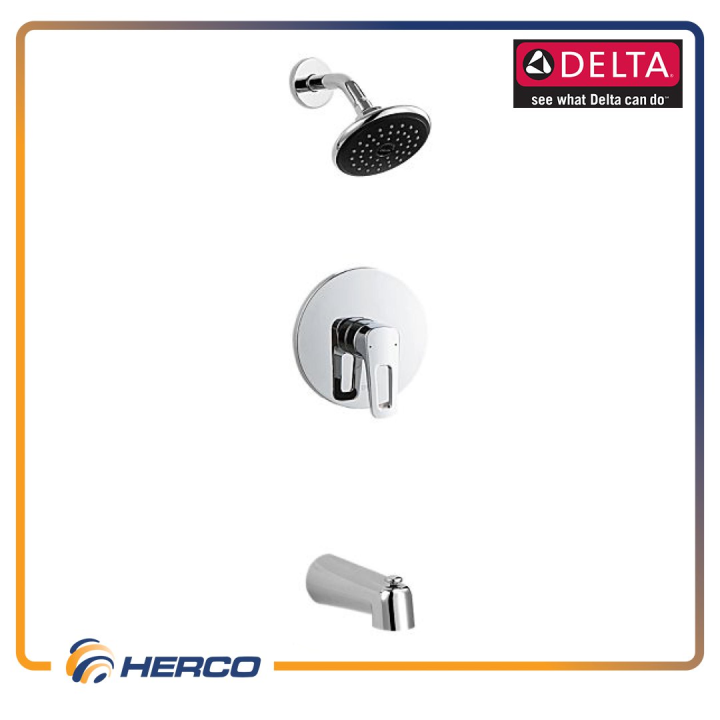 Delta Grail Collection 44075-LP In-Wall Tub & Shower Touch Clean 127mm ...