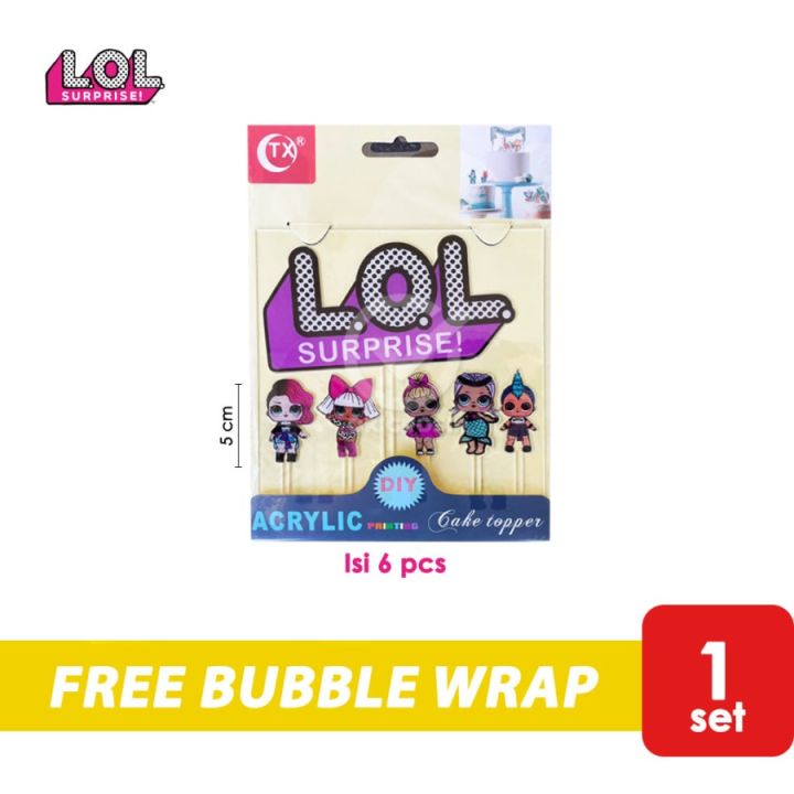 Topper Acrylic LOL / Cake Topper [1 Set] | Lazada Indonesia