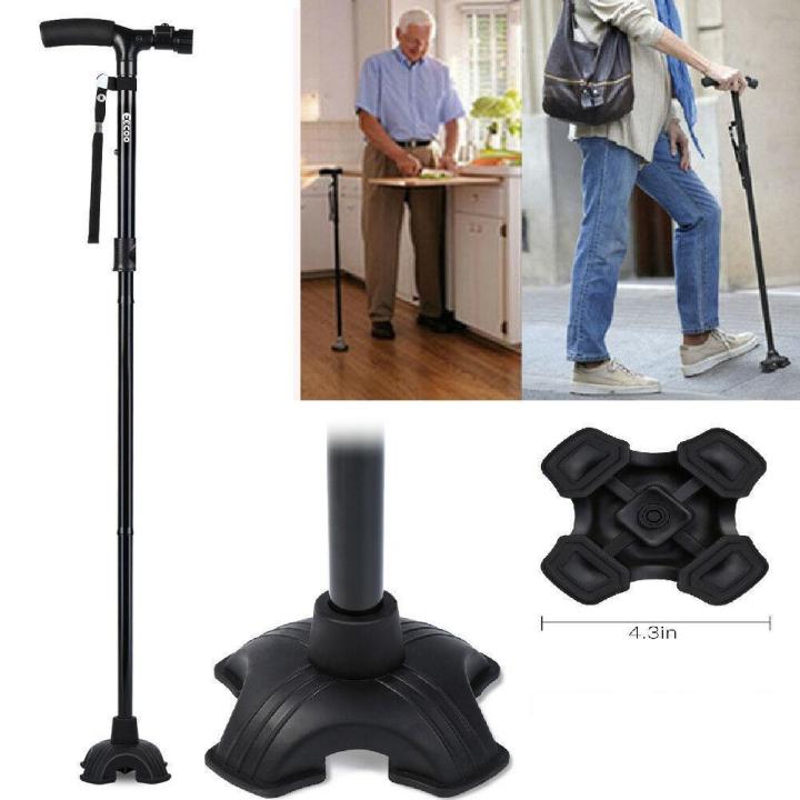 Folding Walking Cane with LED Old Man Walking Stick New Generation ...