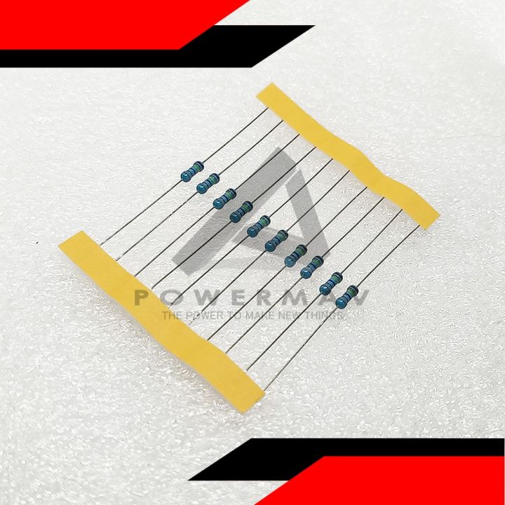 10pcs 8.2 mega ohms 5 band resistor 1/4 watt 1/4w 0.25w Metal film ...