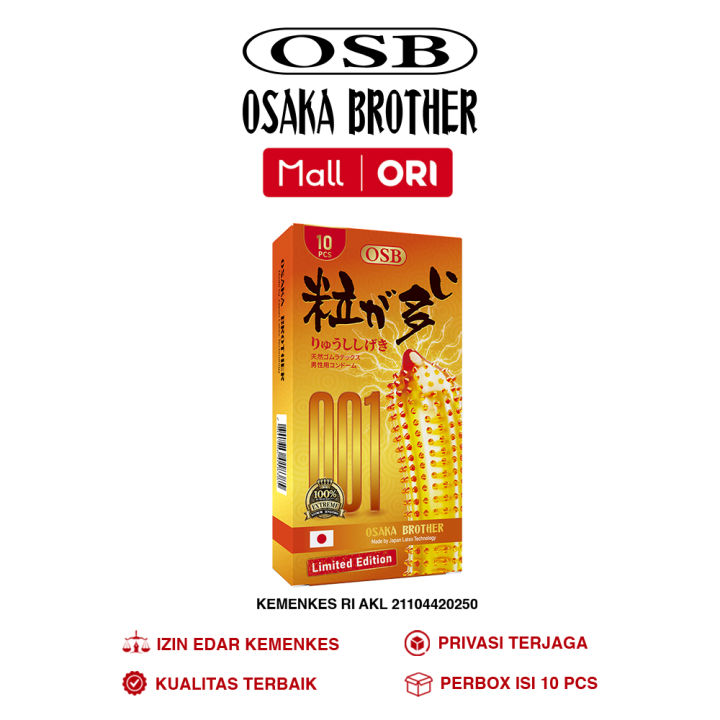 Kondom 001 Gerigi Limited Edition OSB OSAKA BROTHER - Paket Isi 10 Pcs | Lazada Indonesia