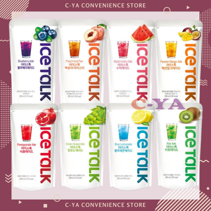 ICE TALK Korean Fruit Juice Ade Pouch Drink 230ml | Lazada PH