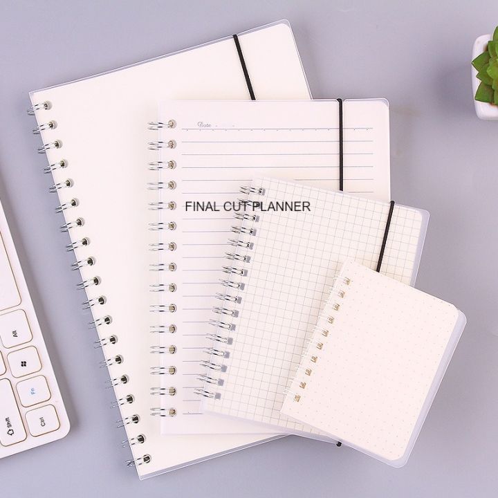 A6 A5 B5 Dot/Grid/Line/Blank/Dotted Spiral Notebook 80 Lembar | Note ...