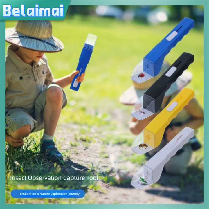 BELAIMAI Magnifying Quick Release Worm Catcher Fly Grabber Bug ...