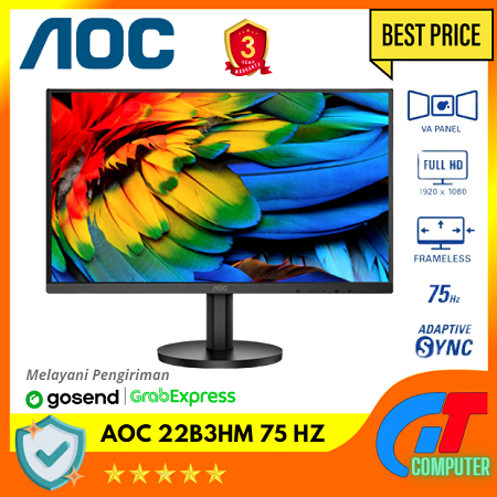 MONITOR LED AOC 22B3HM 21.5" Full HD 75Hz - Ultra-slim Frameless 22 ...