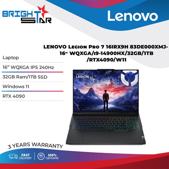 LENOVO Legion Slim 5 16APH8 82Y9009DMJ (16 Inch WQXGA IPS 165Hz | Ryzen ...