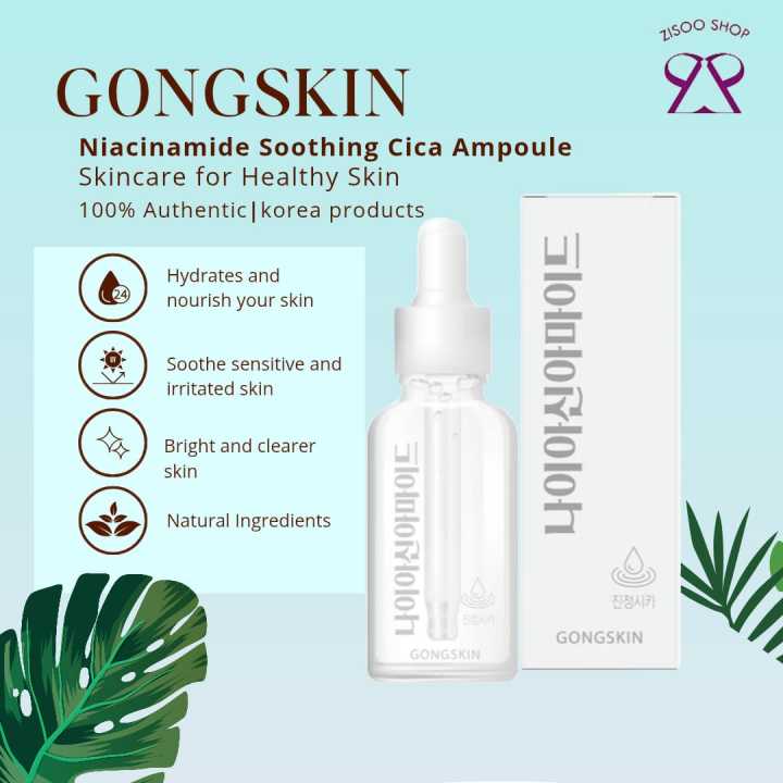 [GONGSKIN] Niacinamide Soothing Cica Ampoule Serum - 30ml | Lazada ...