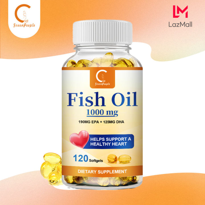 GPGP GreenPeople Natural Fish Oil Concentrate with Omega-3 Fatty Acids Helps Support Brain ...