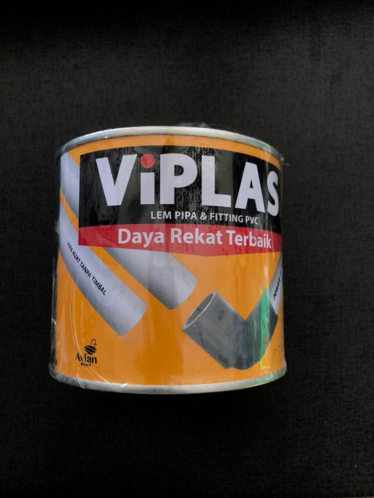Lem Pipa PVC VIPLAS Kaleng 350 Gram Dengan Kuas | Lazada Indonesia