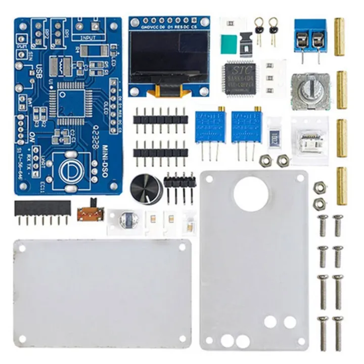 【YELS】 0-30V Voltage Range Mini Digital Oscilloscope STC8K8A MCU Kit ...