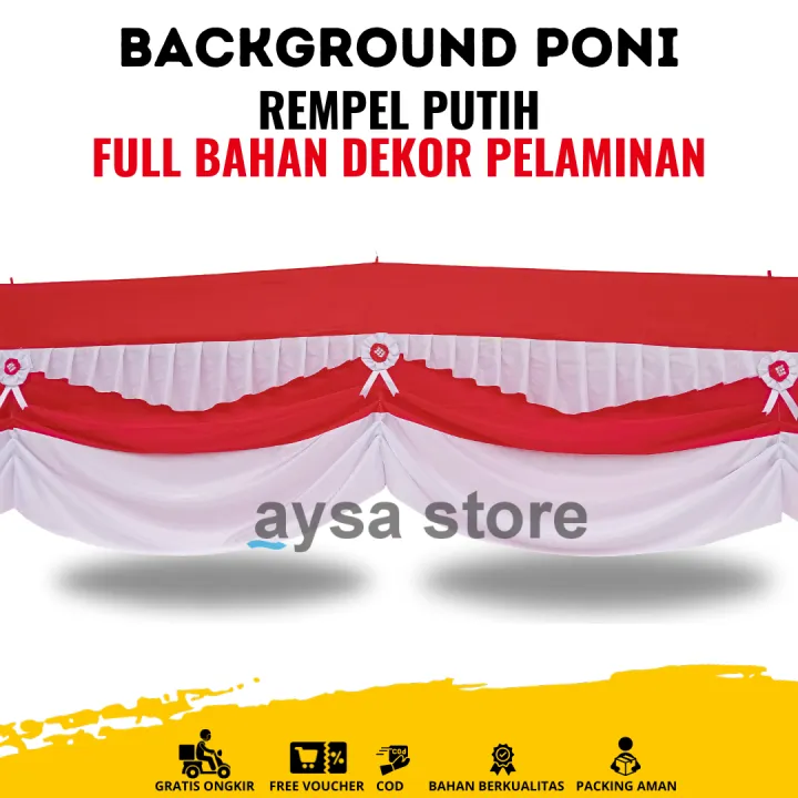Bendera Background Cantik Merah Putih | Lazada Indonesia