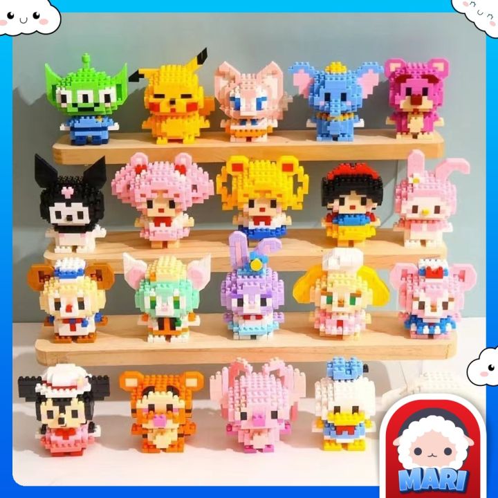 BRICKS Cute Mini Nano Blocks Cartoon Series Present Gift Decoration Deco Building Block Toys ...