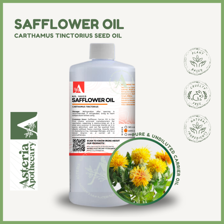 Safflower Oil 250mL, 500mL & 1000mL (Carrier Oil / Base Oil / Beauty ...