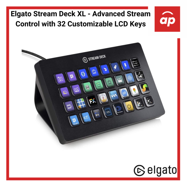 Elgato Stream Deck XL - Advanced Stream Control with 32 Customizable ...