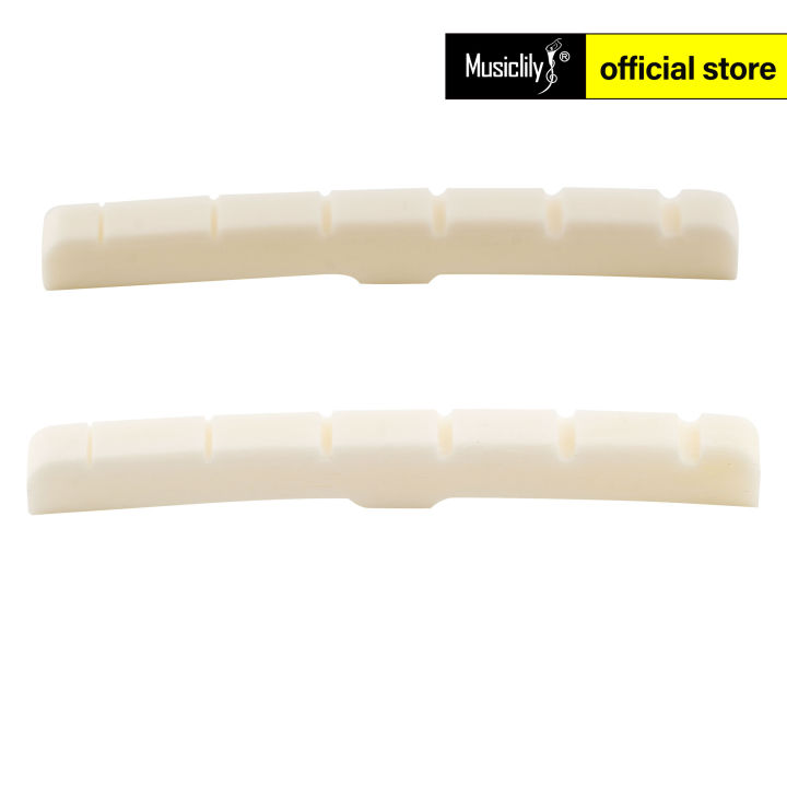 Musiclily Pro 43mm Standard ST Style Curved Bottom Guitar Bone Nut for ...