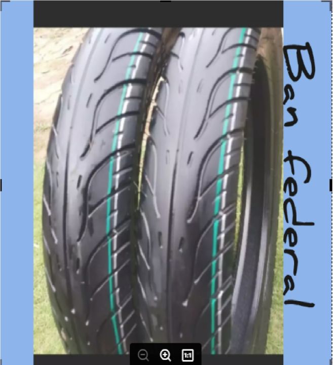 BAN MOTOR FEDERAL COPOTAN RING 14 UKURAN 80/90-90/90 TUBLES ALL MATIC ...