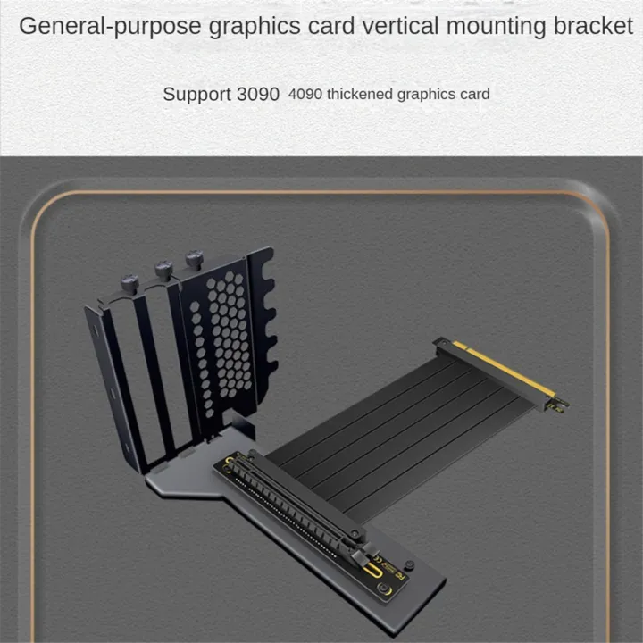 F7Universal Vertical GPU Holder Riser ATX Matx Case VGA Graphics Card ...