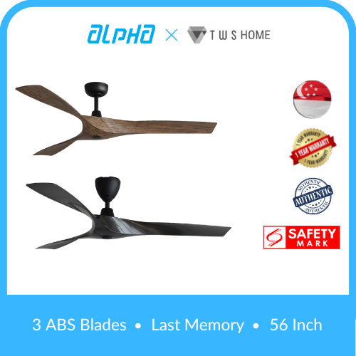 Alpha Alkova AXIS 3-Blade 56-Inch DC Ceiling Fan | 1 Year Warranty ...